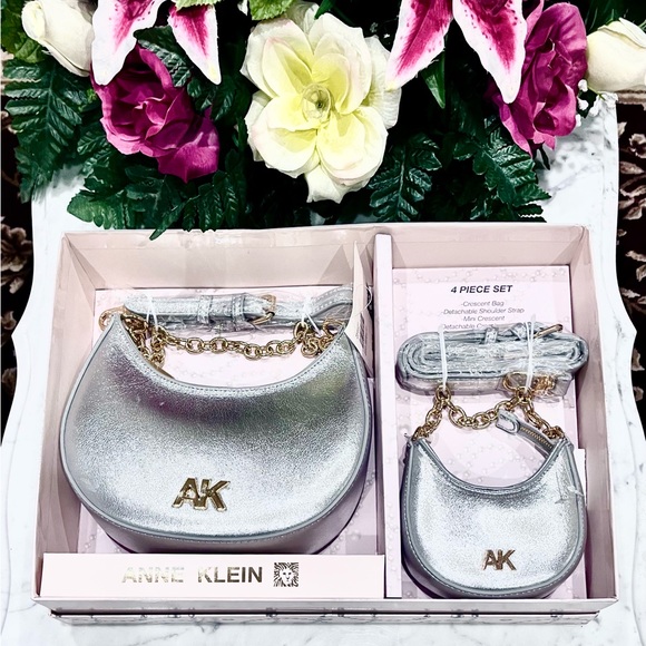 Anne Klein | Bags | Anne Klein Crossbody Bag And Mini Crescent Bag 4 ...